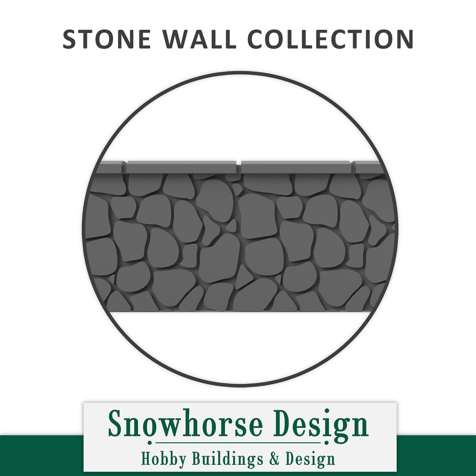 Stone Wall Sections (S/HO/N Scales) | eBay