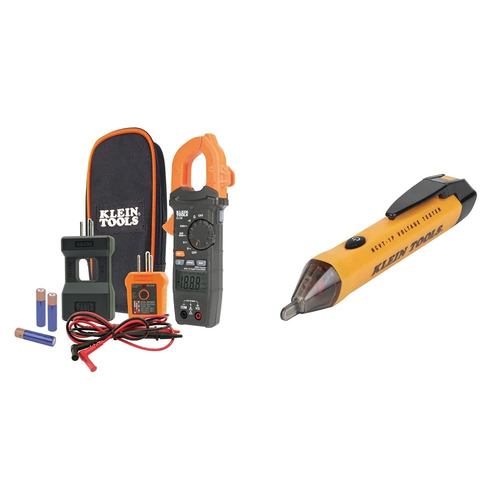 Electrical Test Kit with Clamp Meter, Voltage Tester, Line Splitter and ...