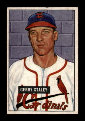 1951 Bowman Baseball #121 Gerry Staley CREASED Very Good St. Louis ...