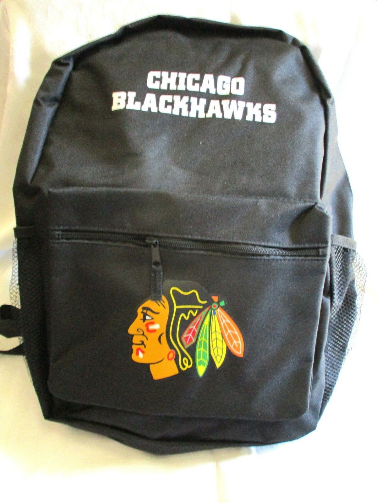 **CHICAGO BLACKHAWKS Full Size Adjustable BACKPACK #6 - New w/ Tags ...