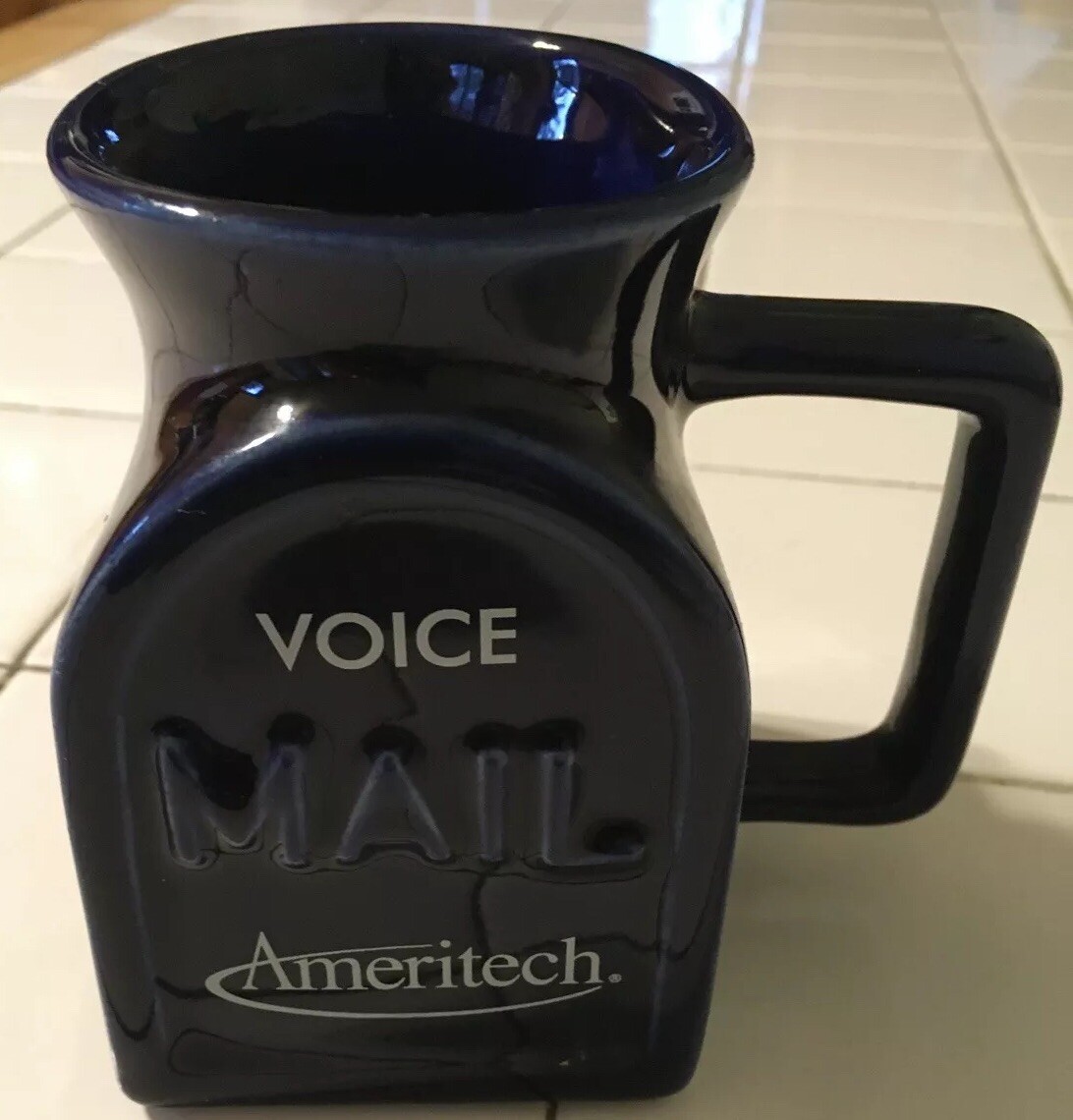 Ameritech Voice Mail Box Mug Cup RARE Vintage No Answering Machine Does ...