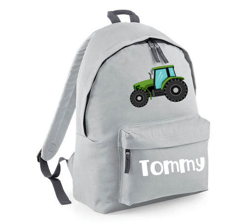 Personalised Backpack School bag, Massey Tractor, Choice of Size ...