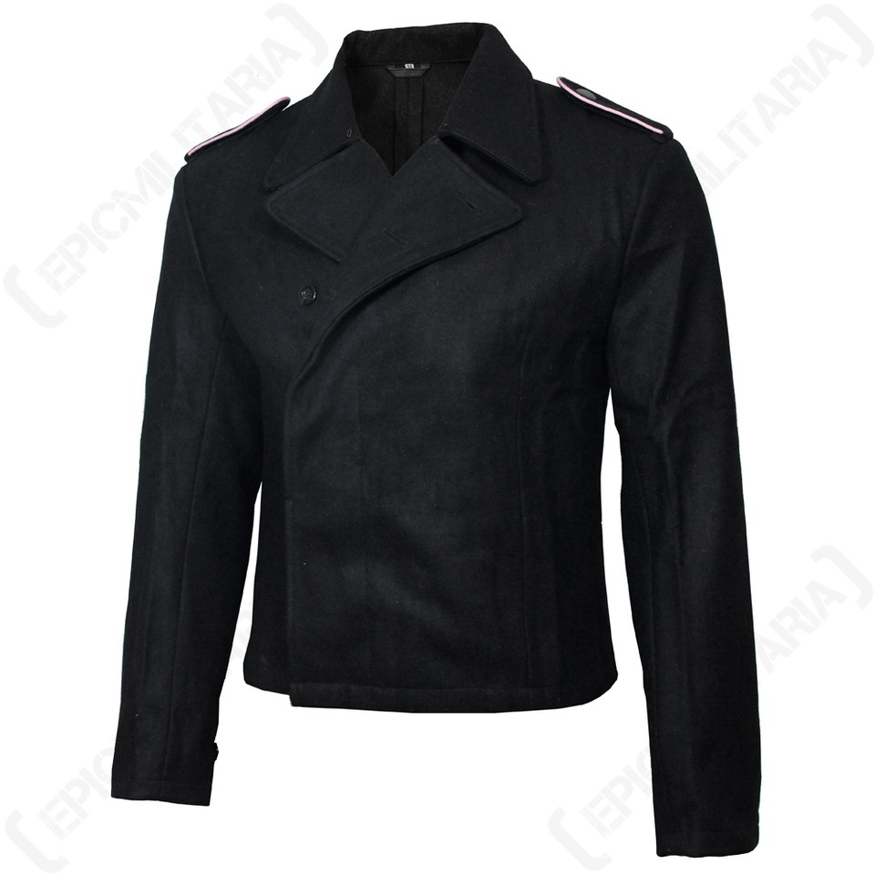 German Elite Black Panzer Wrap - WW2 Army Tunic Jacket Repro Uniform ...