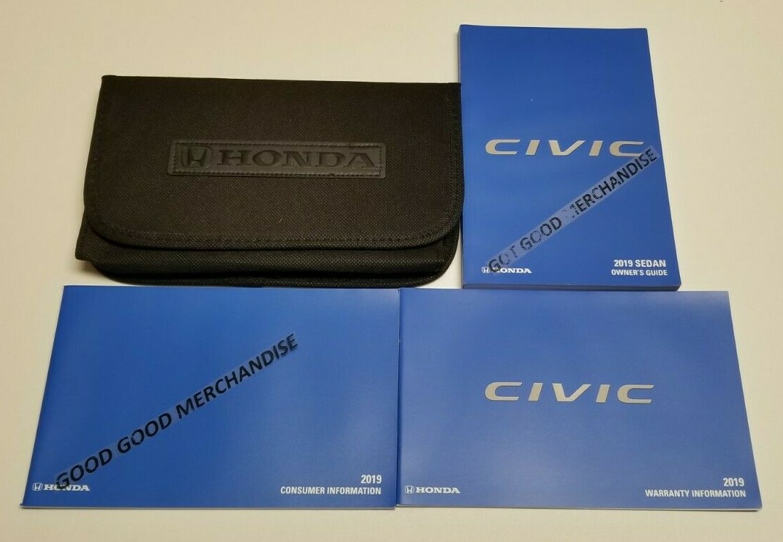 2019 HONDA CIVIC OWNERS MANUAL SEDAN i-STYLE EX-L EX LX Si TOURING ...