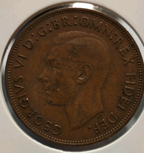 Beautiful Britain 1949 King George VI One Penny. Very Nice Coin. | eBay