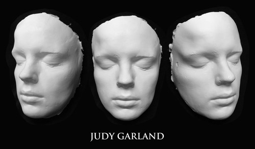 LIFE MASK PLASTIC JUDY GARLAND LIFE CAST LIFECAST FACE PROP PROSTHETICS ...