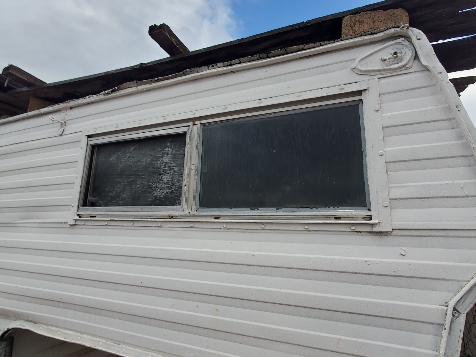 Vintage RV/Trailer/Camper Aluminum Slide Window Siesta Frame Glass 37.5 ...