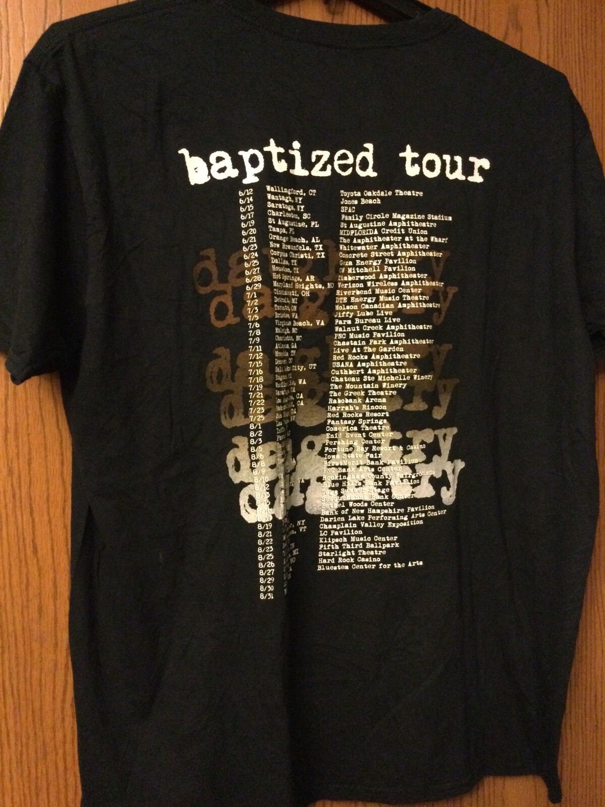 Daughtry - “Baptized” Tour- Black Shirt - XL. | eBay