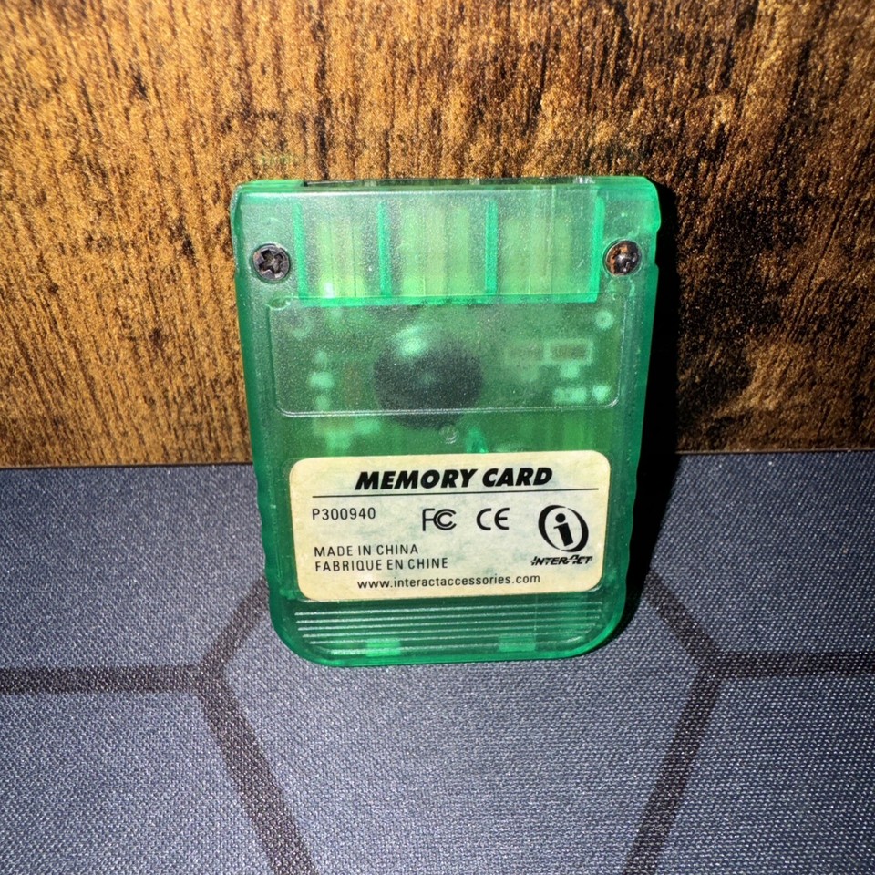 Interact Green Sony Playstation 1 PS1 Memory Card | eBay