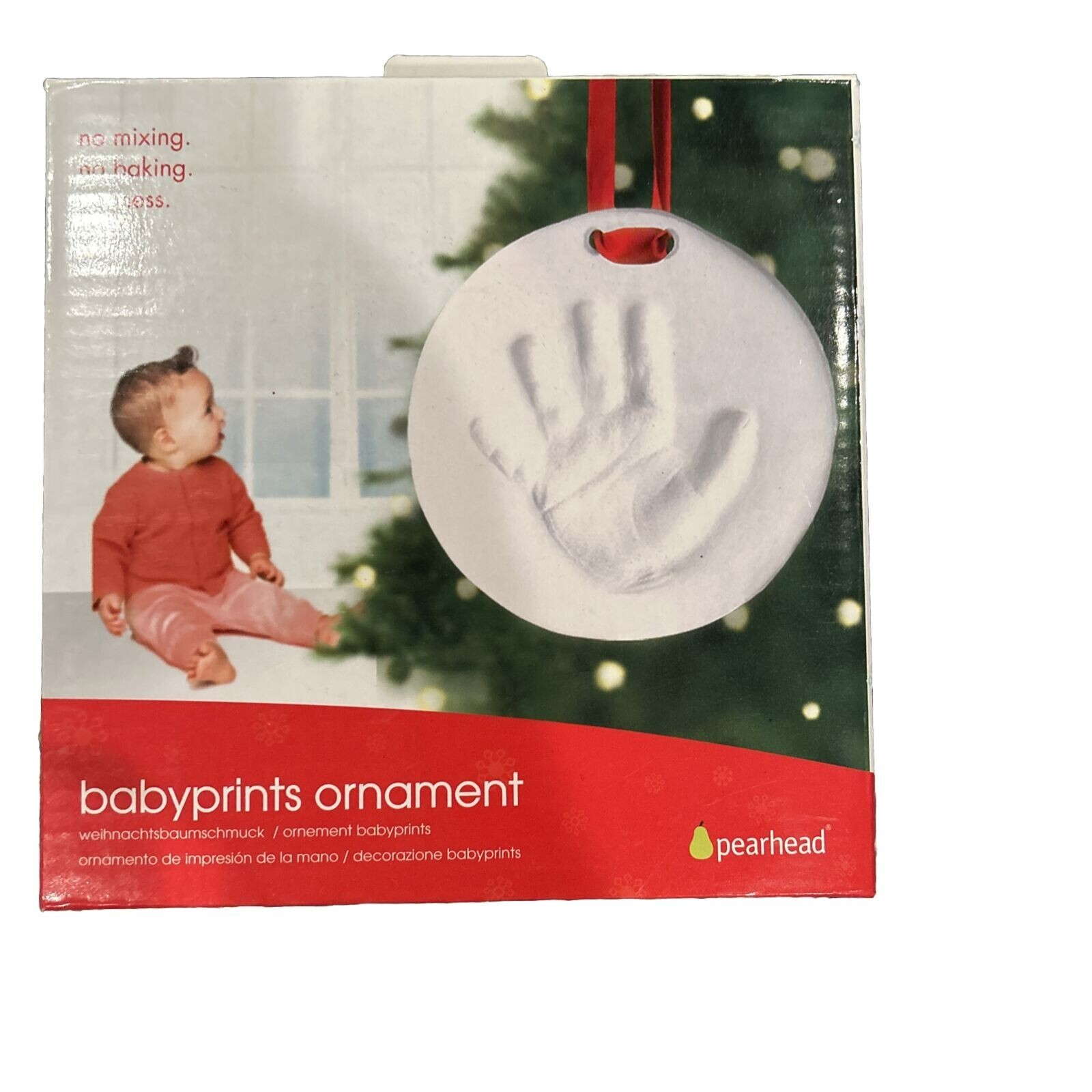 Pearhead Babyprints Ornament Kit. Handprint or footprint. DIY | eBay