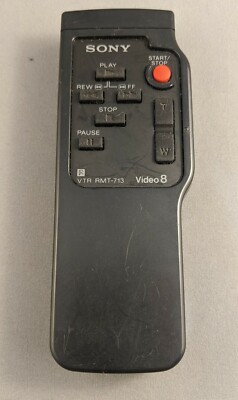 Sony Video 8 VTR-713 REMOTE CONTROL RMT-713 vtr video 8 CCDRT98 ...