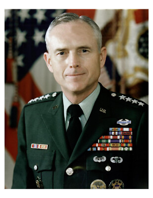 1988 United States Army General John Adams Wickham, Jr. 8x10 Photo On 8 ...
