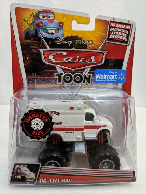 2013 Disney Pixar Cars Toon Die Cast Monster Truck Mater Dr Doctor Feel ...
