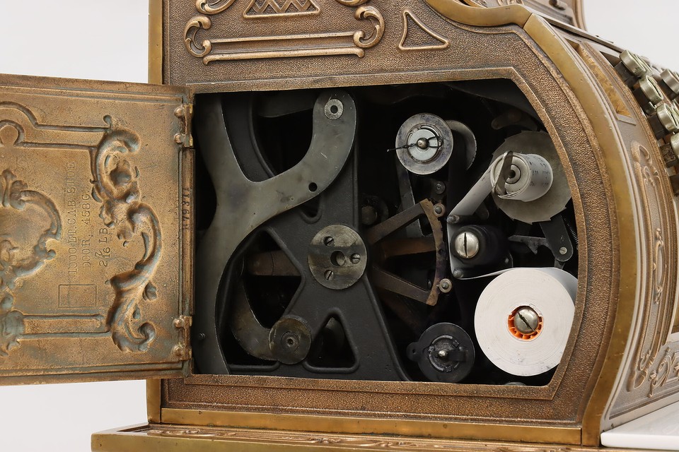 Bronze Antique 1914 Department Store Cash Register, National #51044 | eBay