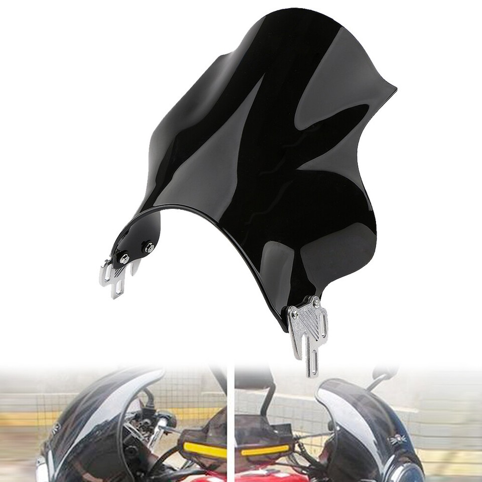 Universal Motorcycle Fly Screen Windscreen Motorbike Windscreen ...