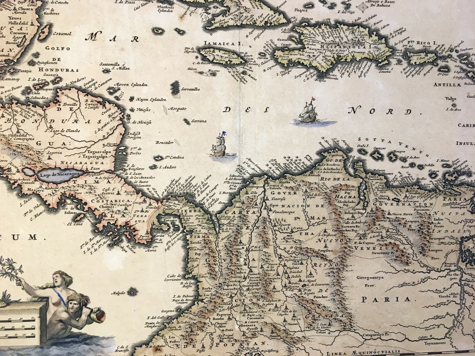 Nicholas Visscher: Insulae Americanae in Oceano Septentrionali ...