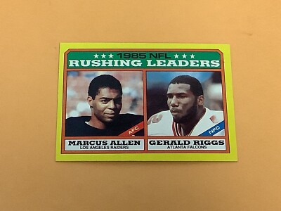 Marcus Allen/ Gerald Riggs Rushing Leaders 1986 Topps #227 NRMT ...