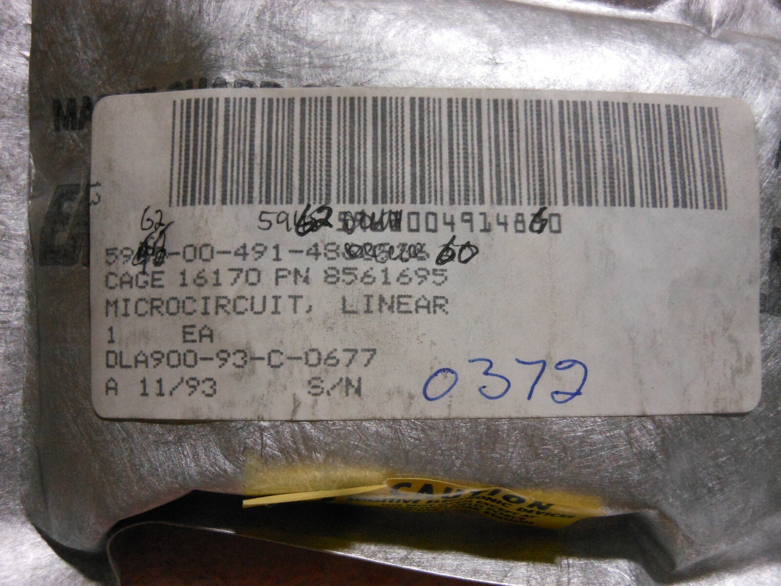 TELEDYNE MICROCIRCUIT LINEAR # 8561695 NSN: 5962-00-491-4860 | eBay