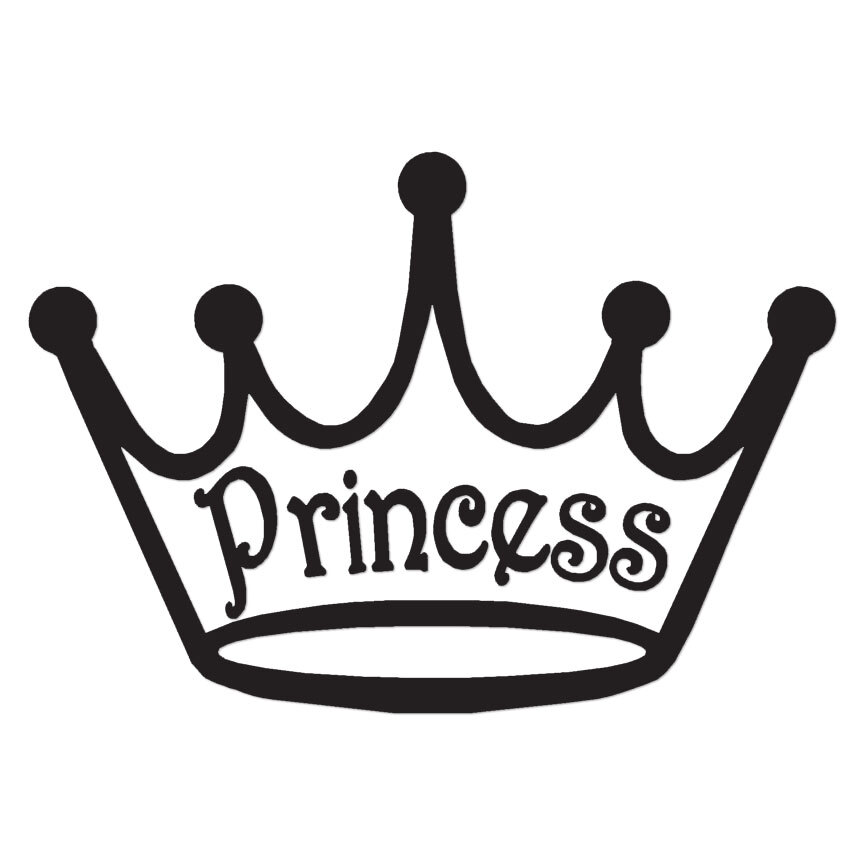 Simple Princess Tiara Outline