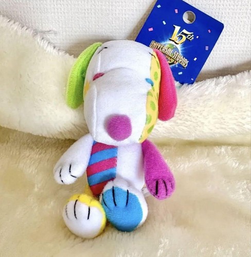 USJ Snoopy 15th Anniv Plush Keychain Mascot Tag | eBay