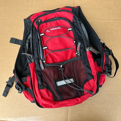 MIRACOL Red Black / Insulated, Hiking/Cycling Hydration Backpack *No ...