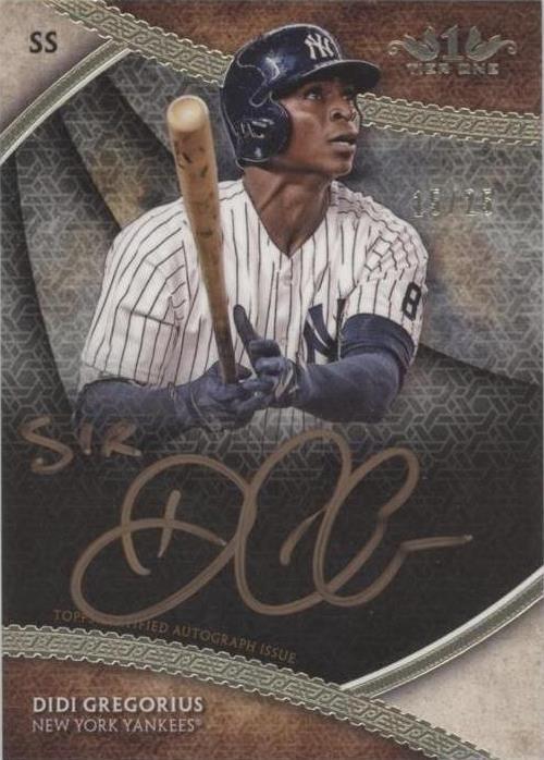 2017 Topps Tier One - Breakout Autographs Didi Gregorius #BOA-DG Copper ...