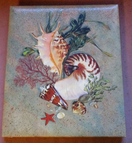 Hallmark Scrapbook Photo Expandable Album – Sea Shells and sand print # ...