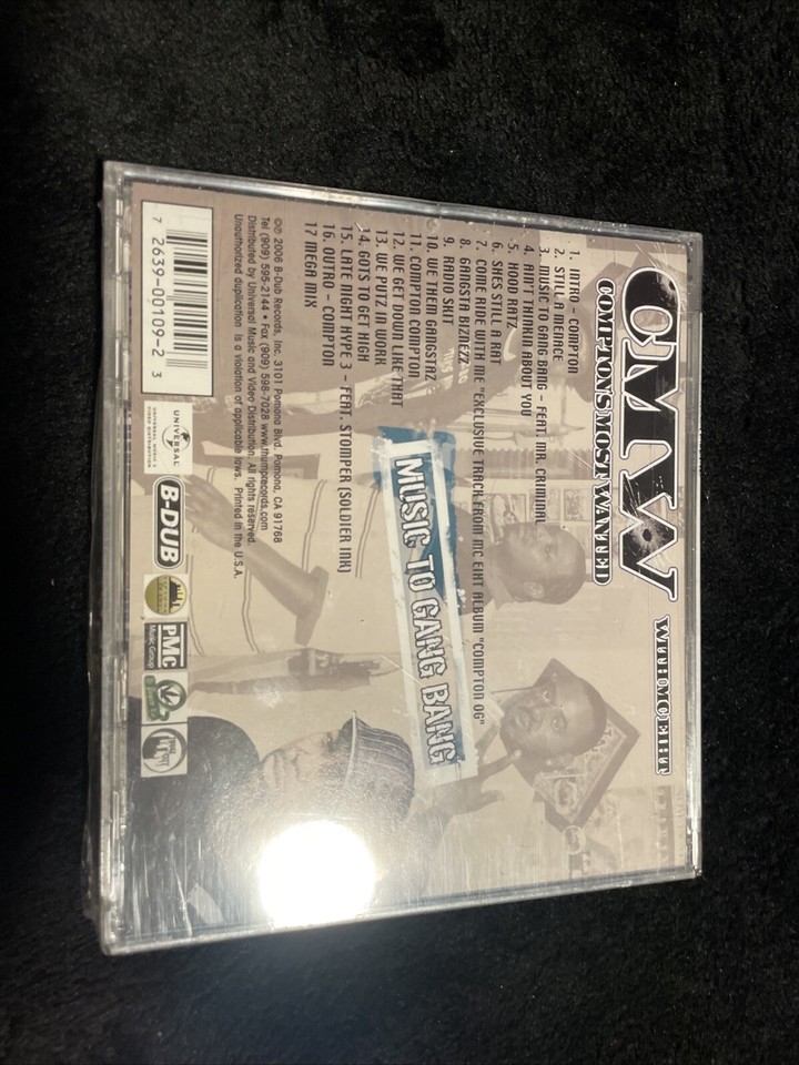Music To Gang Bang [PA] By Compton's Most Wanted With MC Eiht (CD, 2006 ...