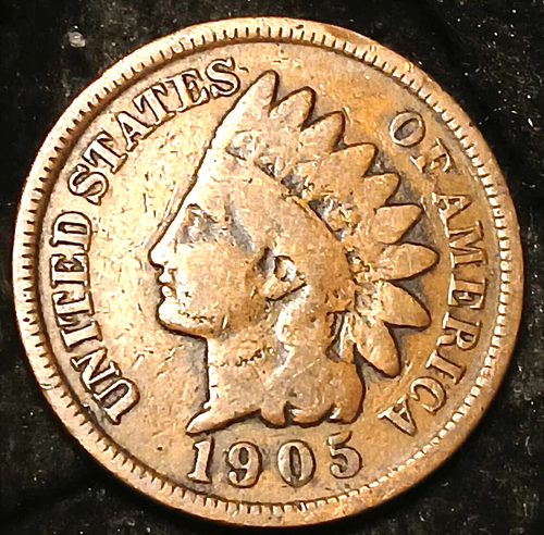 1904,1905,Native American Indian Head Penny RARE FULL DATE 2 coin LOT ...