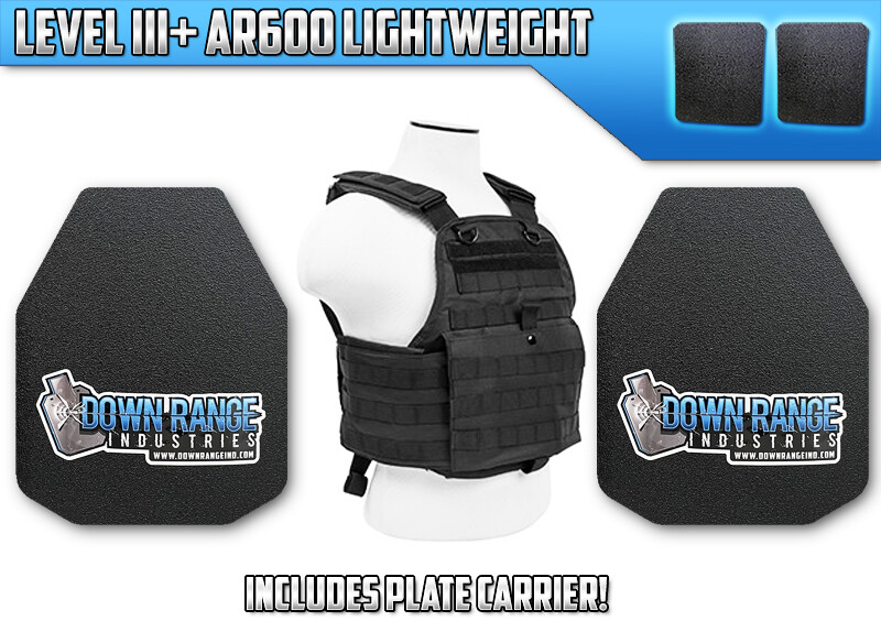 4 Pc Level III+ AR600 Lightweight Body Armor Plates with Vest | eBay