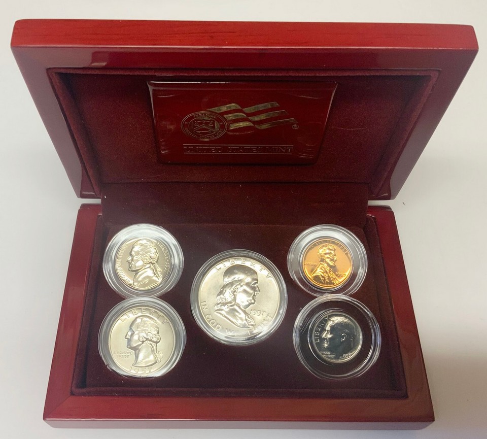 1959 PROOF SET IN OFFICIAL U.S. MINT DISPLAY SILVER UNCIRCULATED ...