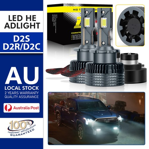 2X D2S D2R LED Headlight Bulbs Kit CANBUS 6000K for BMW Audi ...