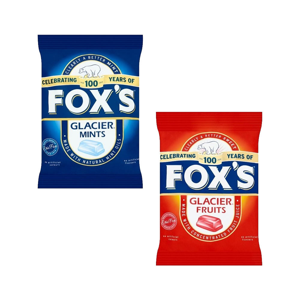 Fox's Glacier Fruits & Mint Candy Hard Boiled Sweets 200g 1 -12 Packs ...