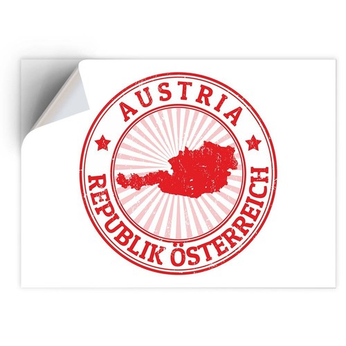1 x Vinyl Sticker A5 - Republik Osterreich Austria Map Travel #4715 | eBay
