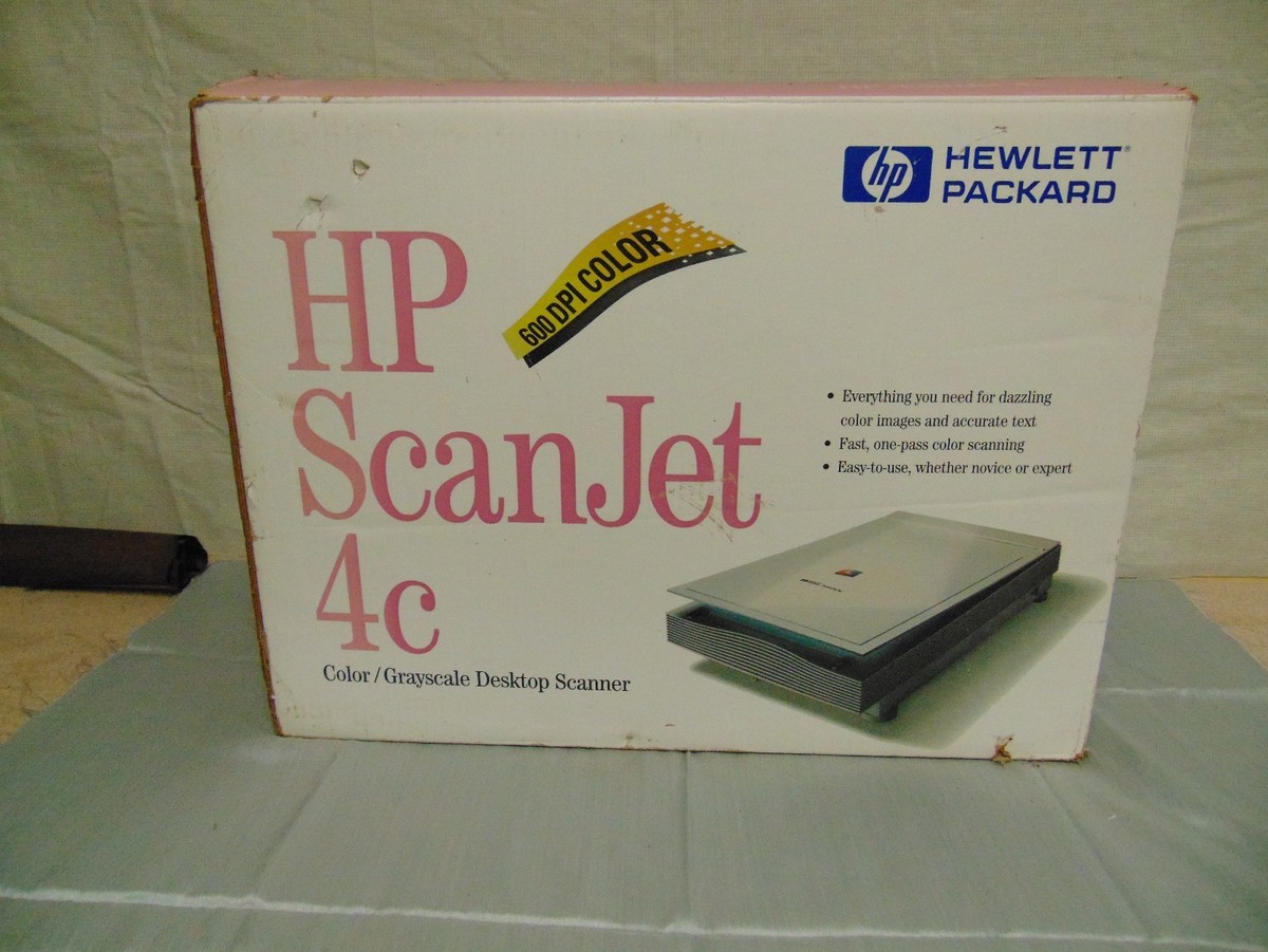 Hp Scanner H P SCANJET 4 C SCANNER WITH SOFTWARE AND CARD | EBay