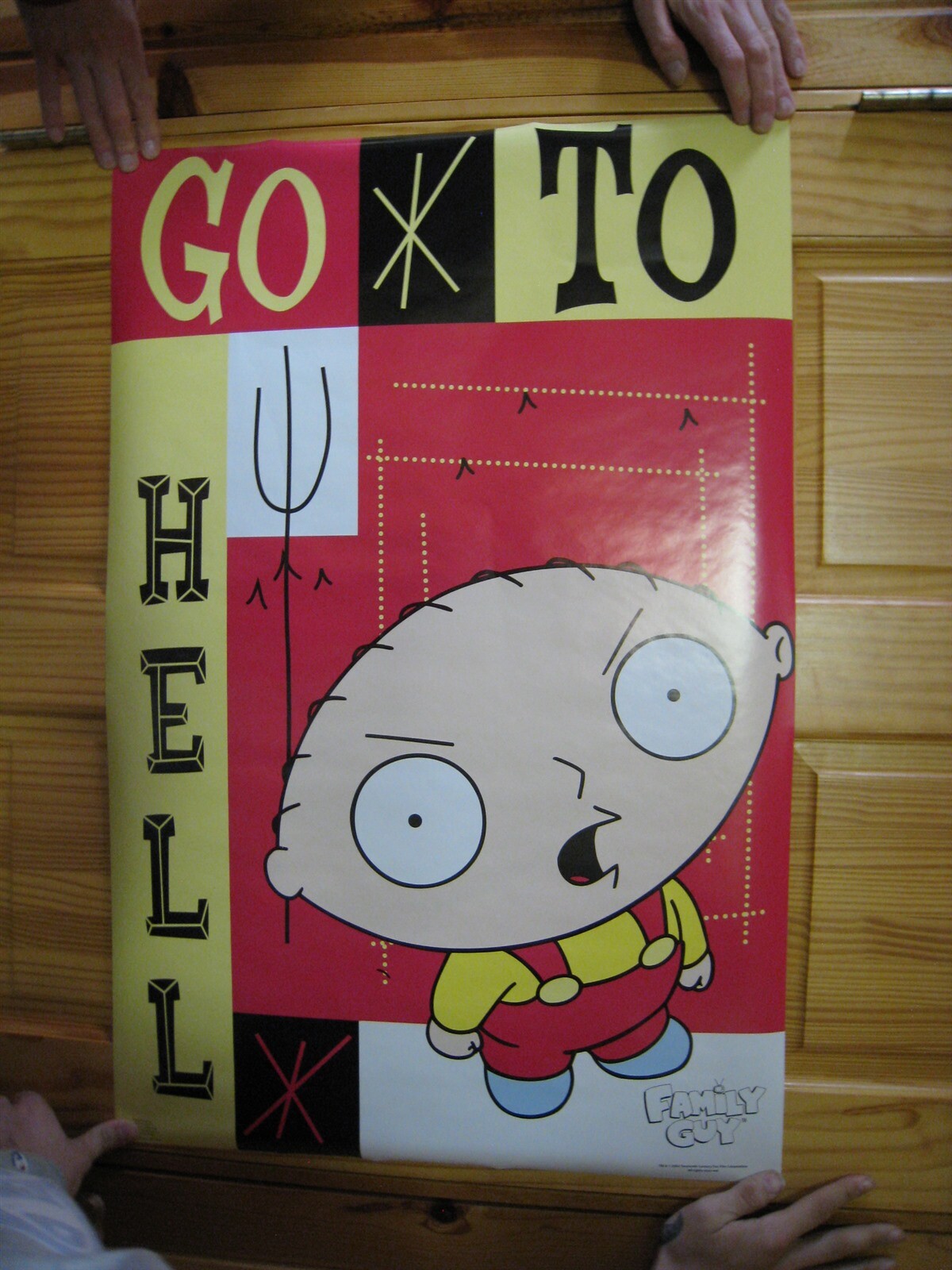 Family Guy Poster Go To Hell Stewie Griffin OOP | eBay