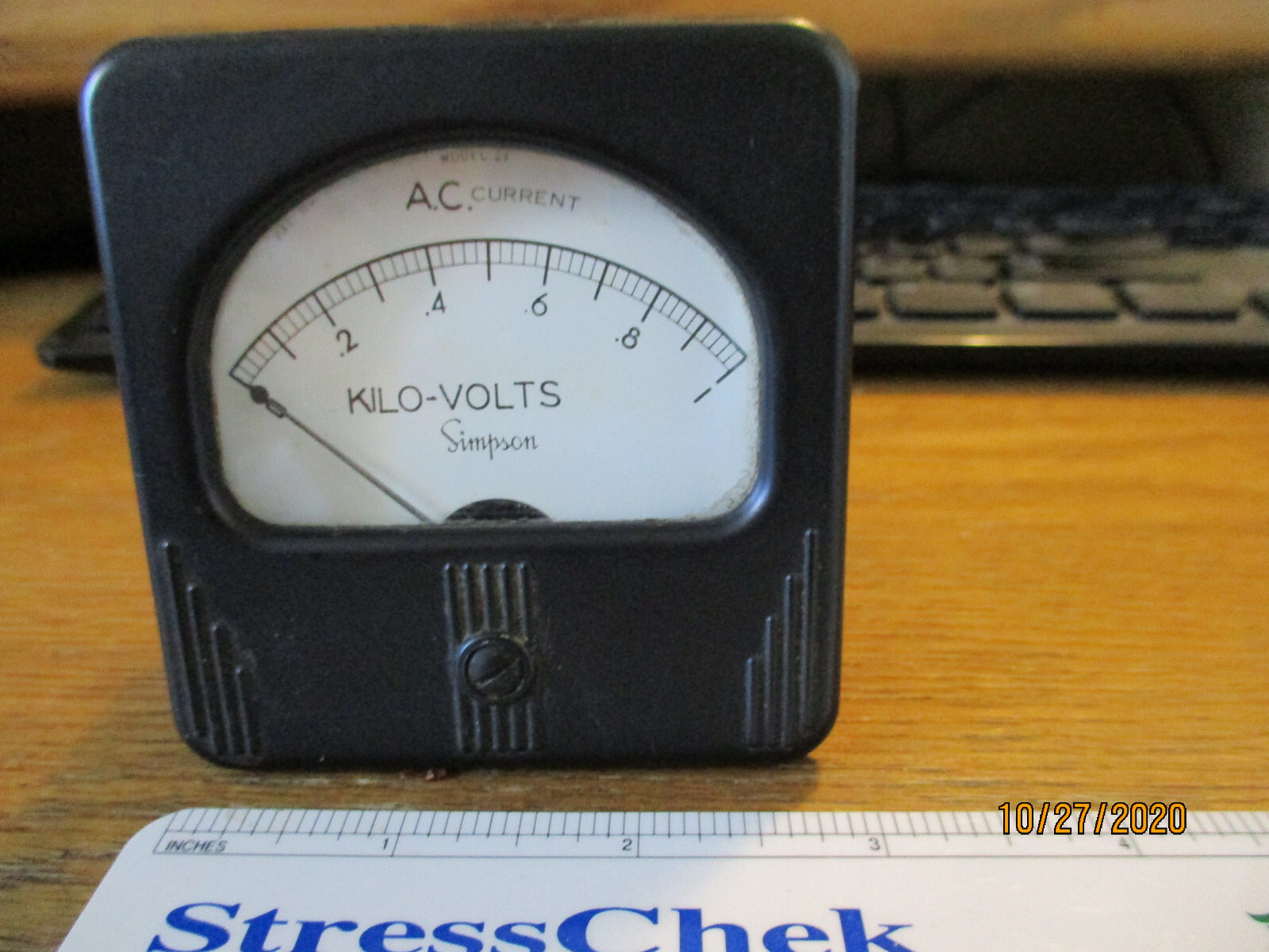 USED SIMPSON PANEL MOUNT AC VOLT METER 0 – 1 KILO - VOLT | eBay