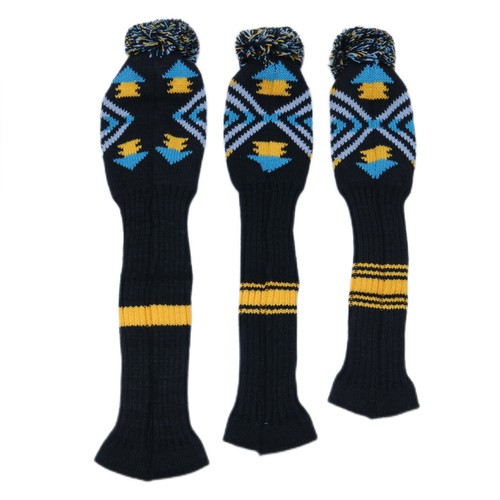 NEW individuality wind vane Knitted Golf Club Head Covers 3Pcs Set(1 3 ...