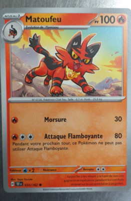 Pokémon Card Temporal Forces Matoufeu 033/162 | eBay