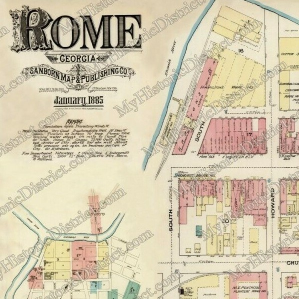 Rome Georgia Map Vintage US ARMY Topographic 1972 Map Rome Georgia