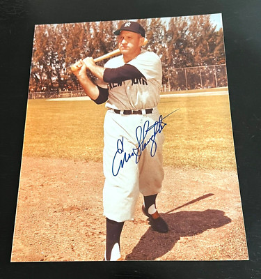 ENOS SLAUGHTER SIGNED 8X10 PHOTO 120 DAY GUARANTEE PASS PSA JSA AUTH ...