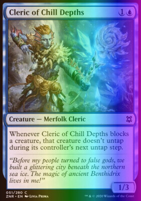 MTG Magic the Gathering Cleric of Chill Depths (51/493) Zendikar Rising ...