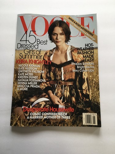 Vogue Magazine June 2007 Keira Knightley Cover No Label VG | eBay