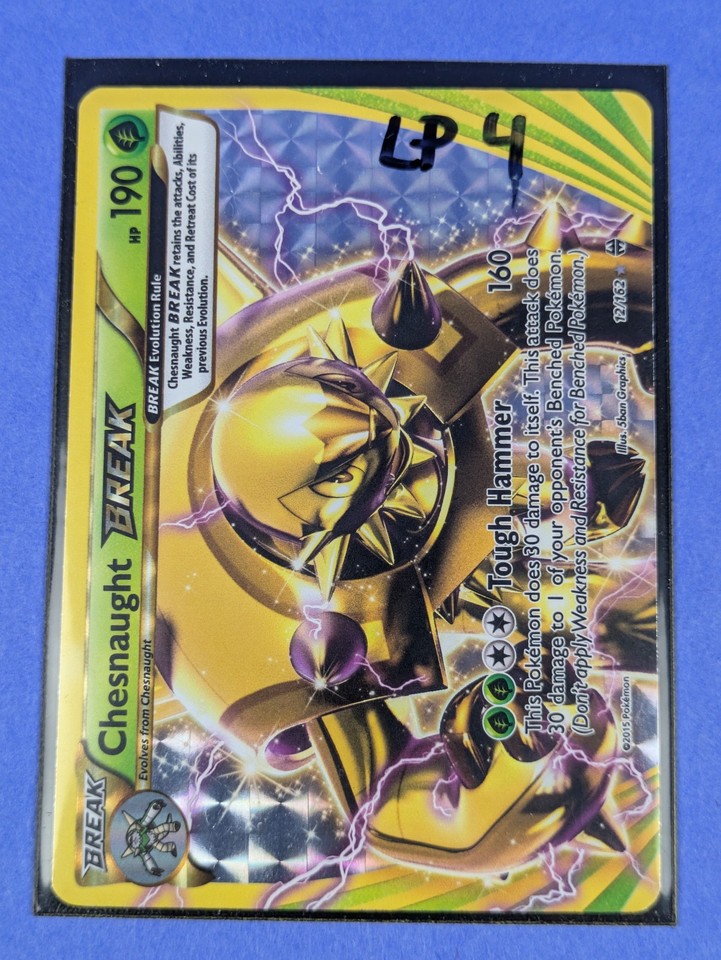 Chesnaught BREAK - 12/162 - Break Rare BREAKthrough - Pokemon Card - LP ...