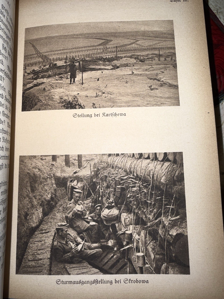 2 Rare WWI German War Battles Imperial War Archives w/ Full MAPS ...
