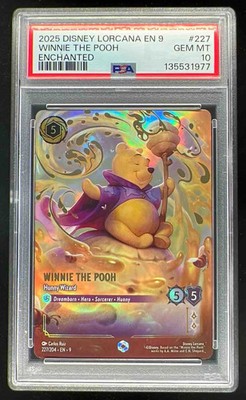 2025 Disney Lorcana EN 9 Enchanted #227 Winnie The Pooh Hunny Wizard ...