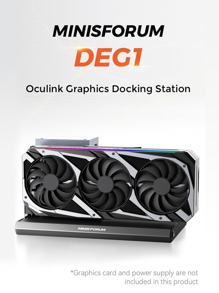 DEG1 External GPU Dock Station, Mini eGPU Enclosure for RTX 4090, AMD ...