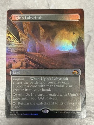 MTG Ugin's Labyrinth Borderless Mythic Modern Horizons 3 #359 NM Foil ...