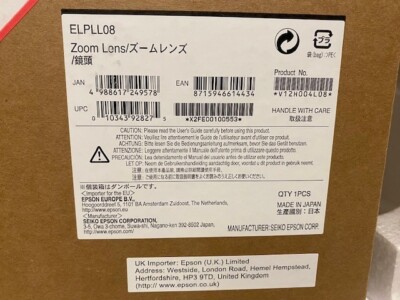 Epson V12H004L08 Long Throw Lens (5.27 - 7.41) | eBay
