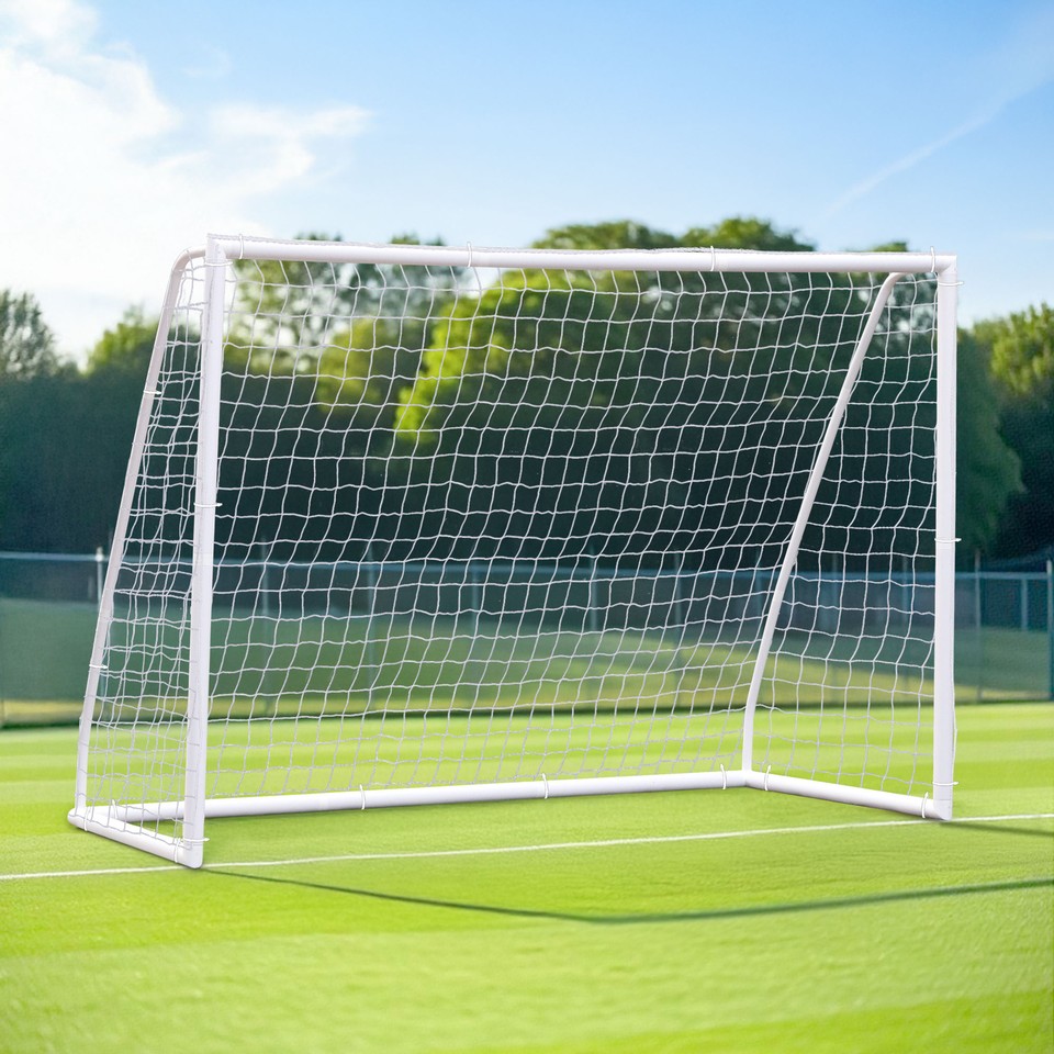 10×6.5' Portable Soccer Goal Net PVC Post Frame Backyard Football ...